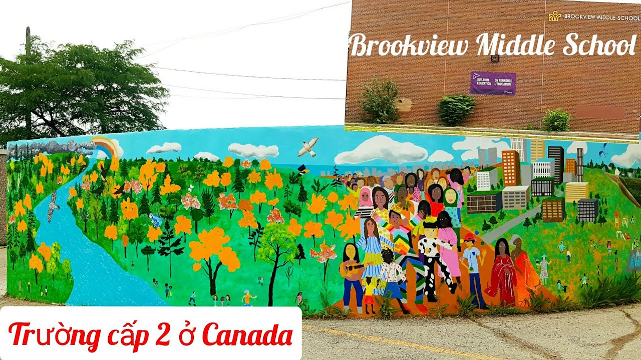 Trường cấp 2 ở Canada/Brookview Middle School/LAN ĐINH CANADA VLOG ...