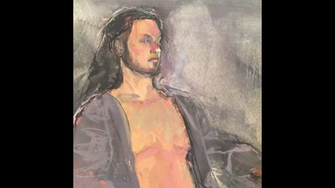 Pastel Drawing of “Brooks” part 1 - YouTube