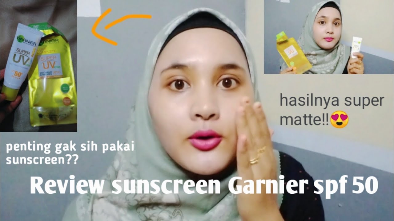 Garnier sunscreen spf 50 || Review - YouTube