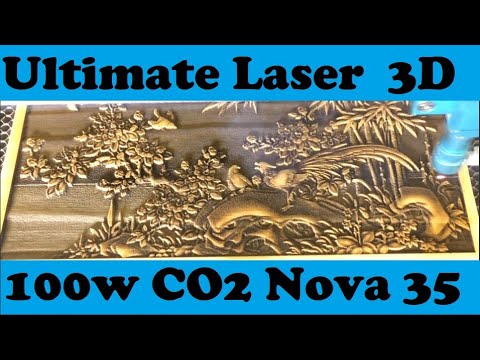 The Ultimate Laser 3D HOW TO Image engraving with a 100w CO2 Nova 35 Thunder Laser - YouTube