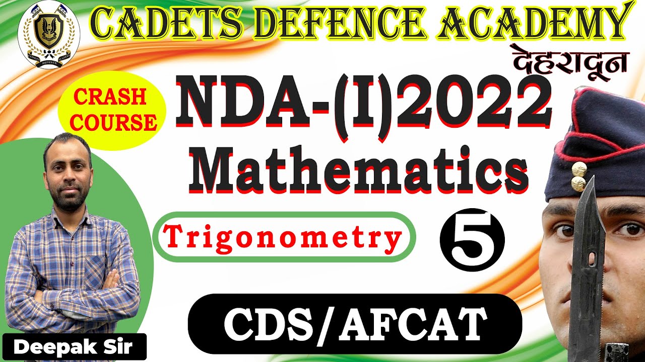 NDA 2022 | Mathematics | Trigonometry | Class 5 | Math for nda exam ...