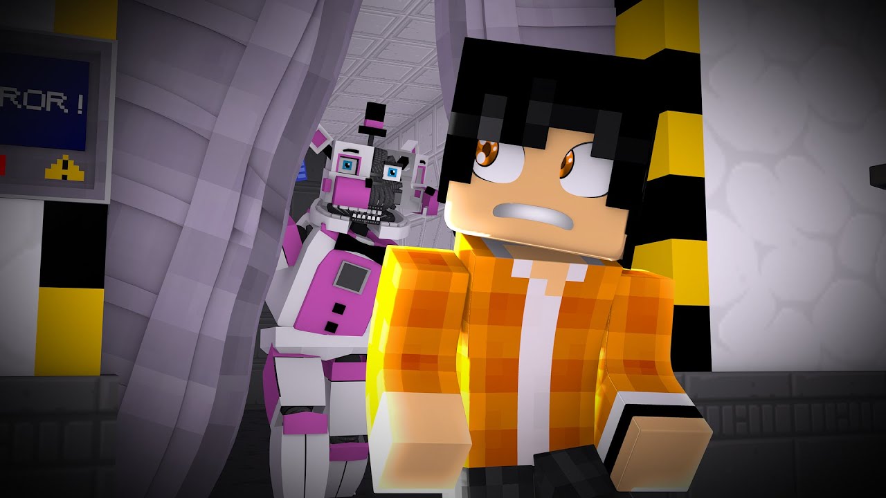 INCRIVEL *ADDON* DO FNAF SISTER LOCATION DO AKIRA NO MINECRAFT PE - YouTube