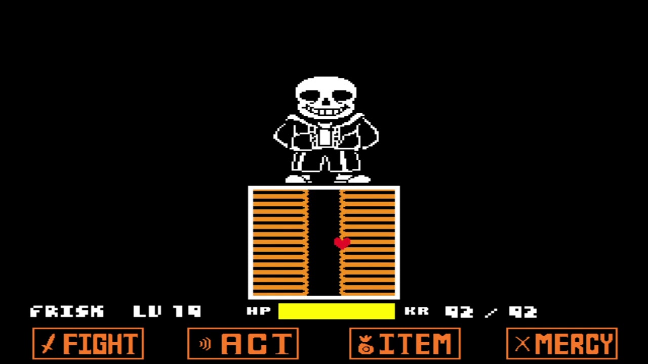 Primer Ataque No Hit Undertale Sans Hardmode FDY rebalanced - YouTube