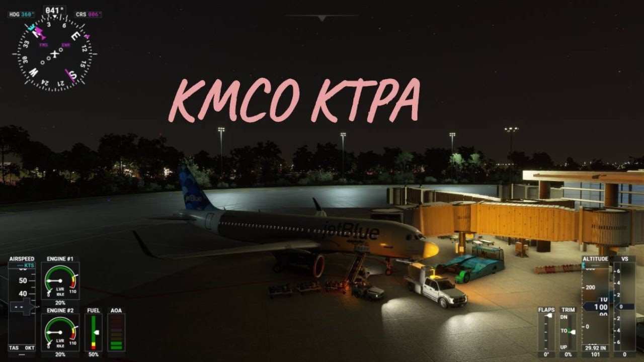 Fs2020 KMCO KTPA - YouTube