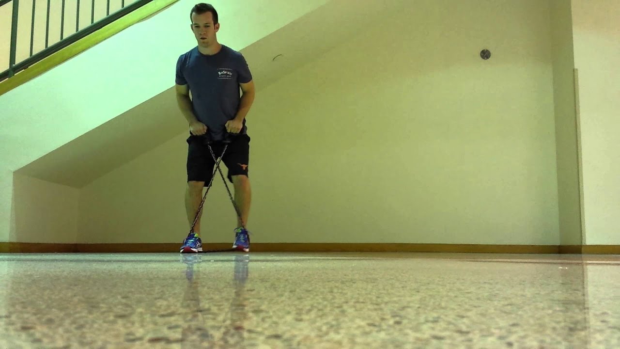 Glute medius tube walking - YouTube
