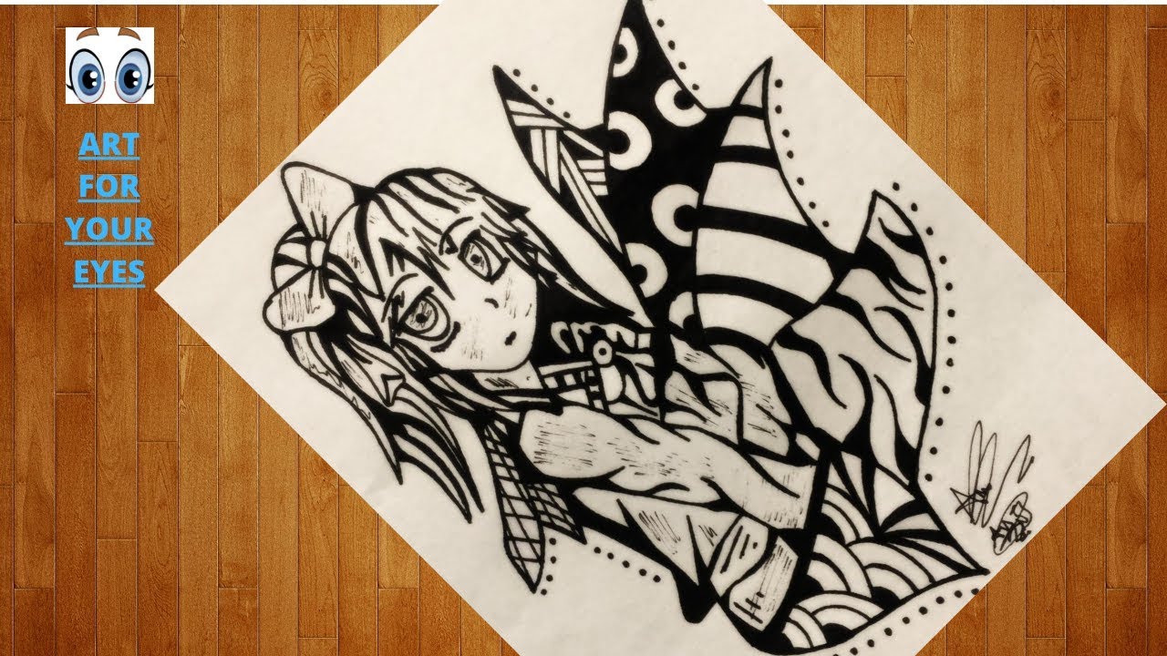 How To Draw A Girl With A Awesome Twist(Daily Drawing Challenge #49 ...