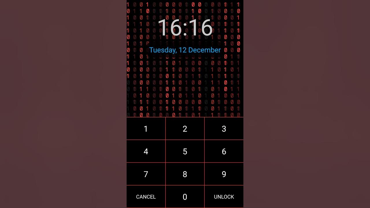 MatriX Lock: Animate Lock Screen Code Effect for Android - YouTube