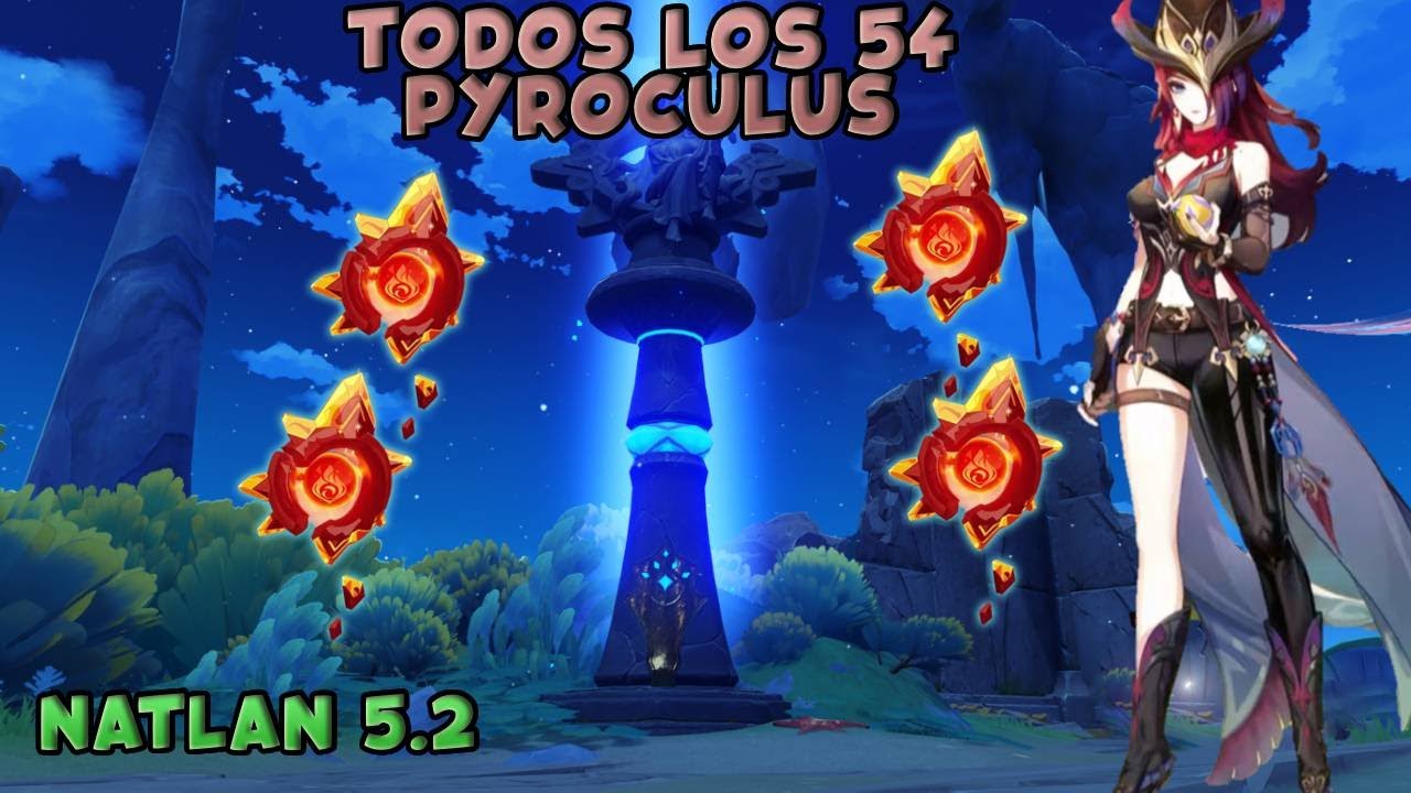 Localizacion de los 54 Pyroculus de Natlan 5.2 - Genshin Impact - YouTube