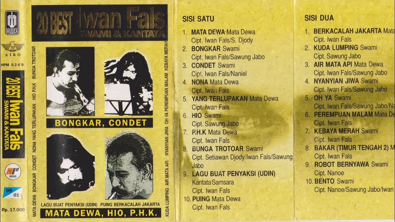 Iwan Fals, Swami, Kantata - 20 Best full album - YouTube