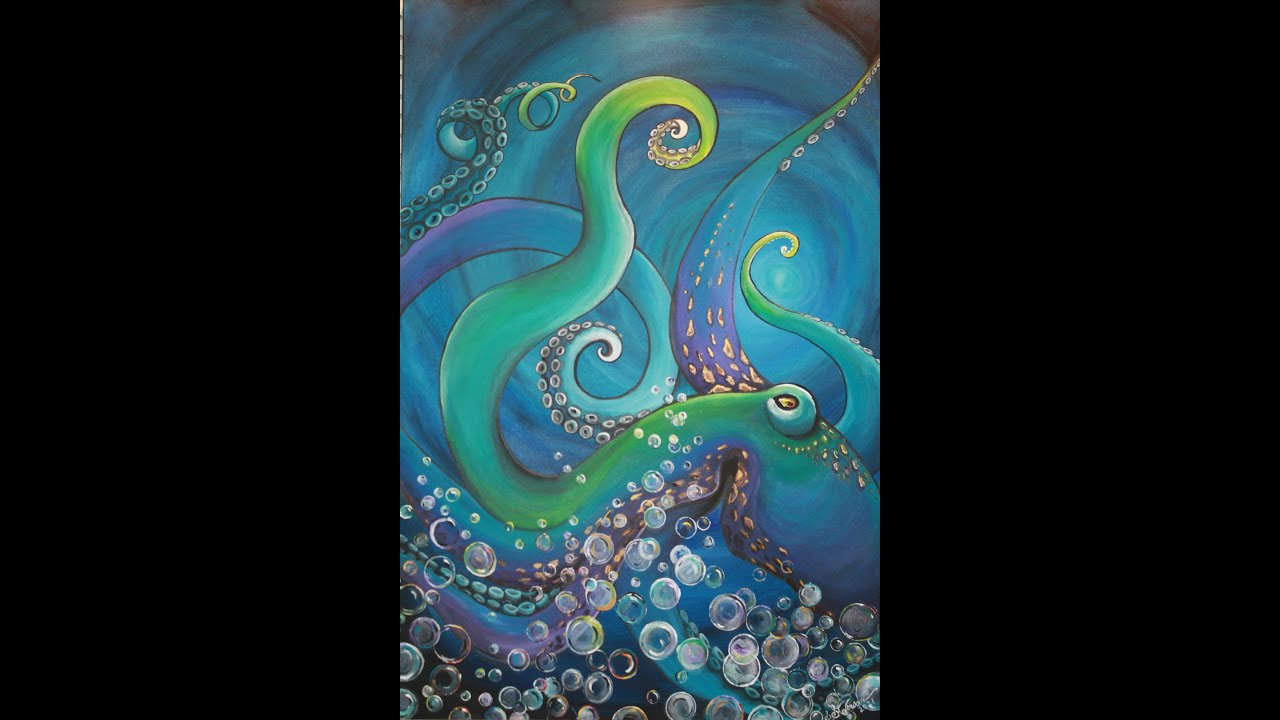 Octopus Painting - Acrylic Painting Tutorial - YouTube