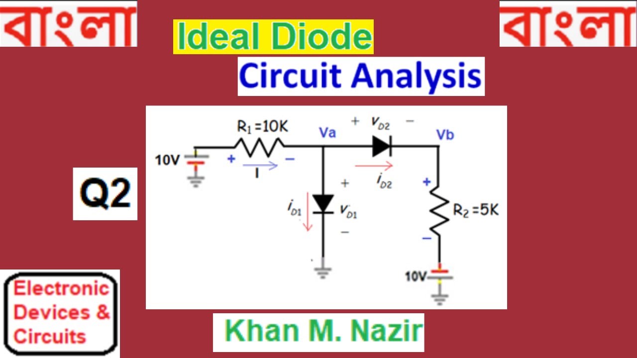 Ideal Diode Circuit Analysis: Circuit with 2 Ideal Diodes || Are these ...