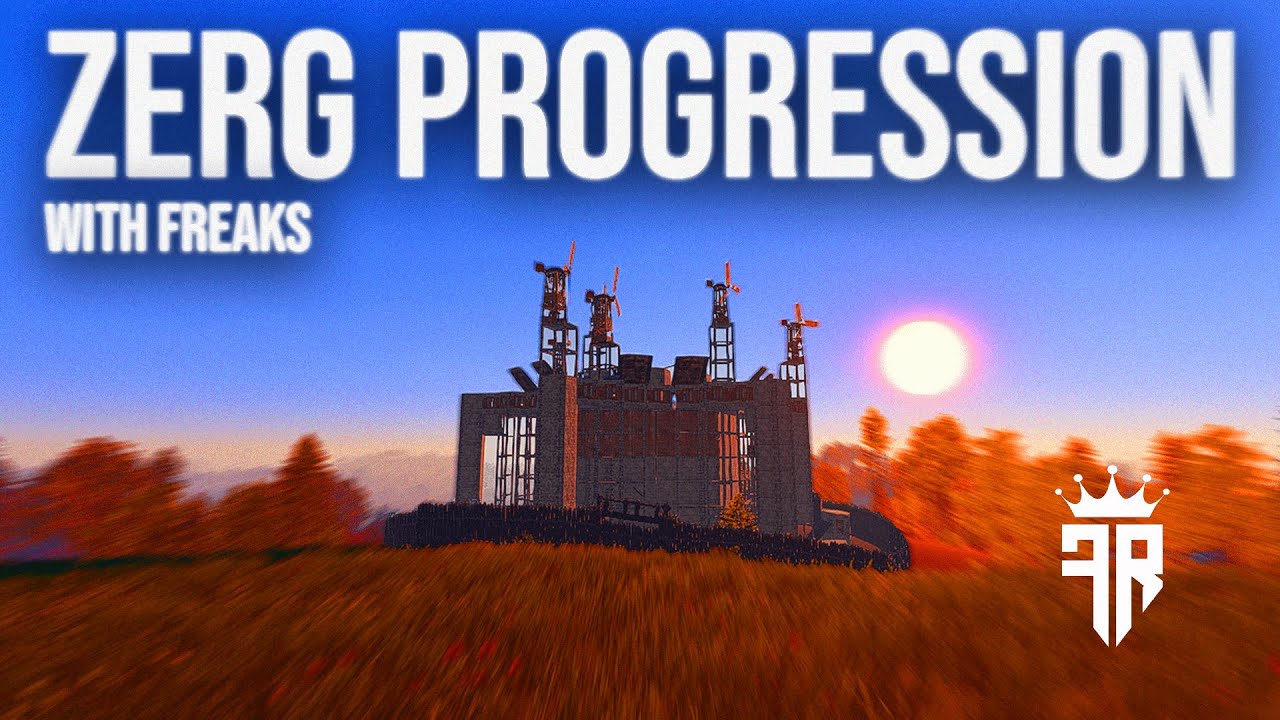 RUST WIPE ZERG PROGRESSION ON AFFINITY MAIN // FREAKS CLAN - YouTube