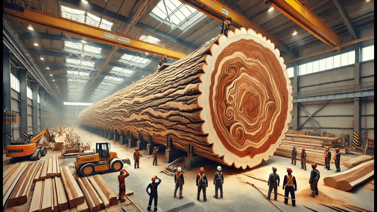 Spectacular Big Wood Cutting: Watch These Massive Trees Fall #2! - YouTube