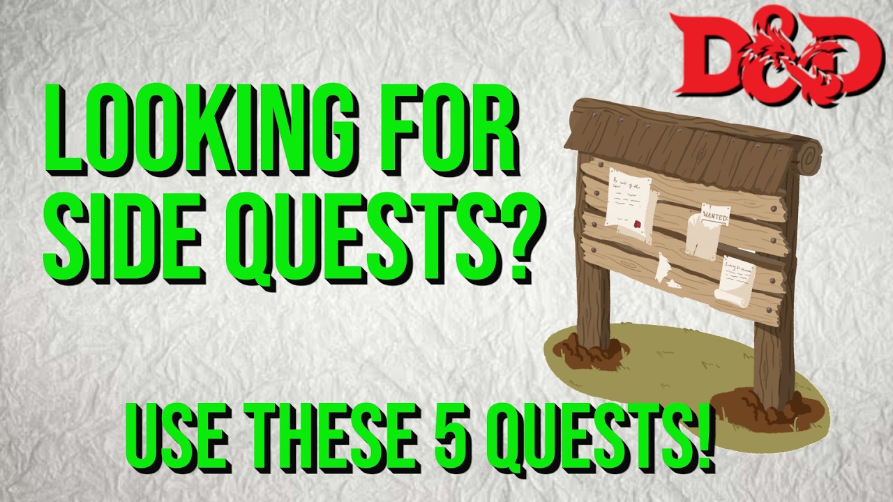 5 Fun Side Quests To Use In Your Dungeons & Dragons / TTRPG Campaign ...