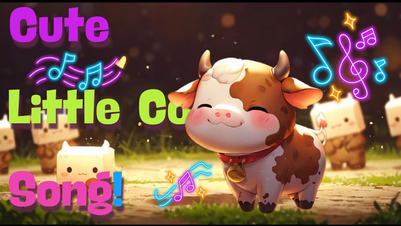 Moo Moo Cute Little Cow Adventure | Catchy Nursery Rhyme for Little ...