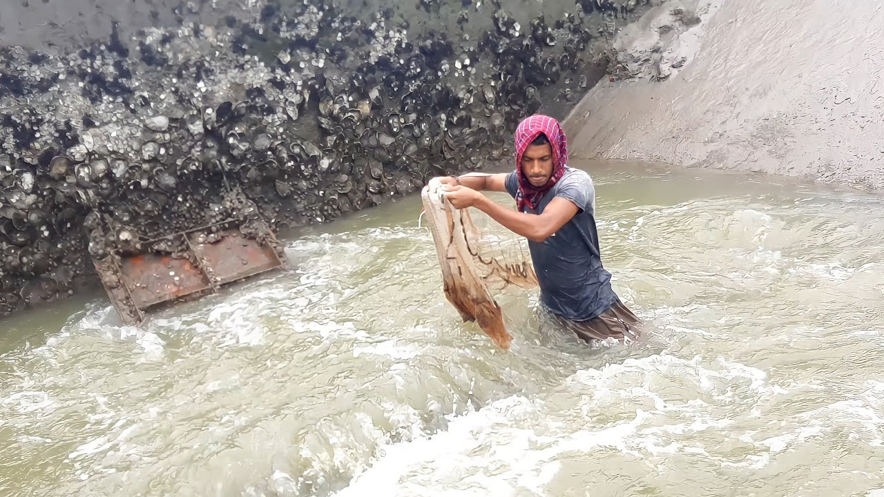Attempt to fish with net in front of Colgate - YouTube