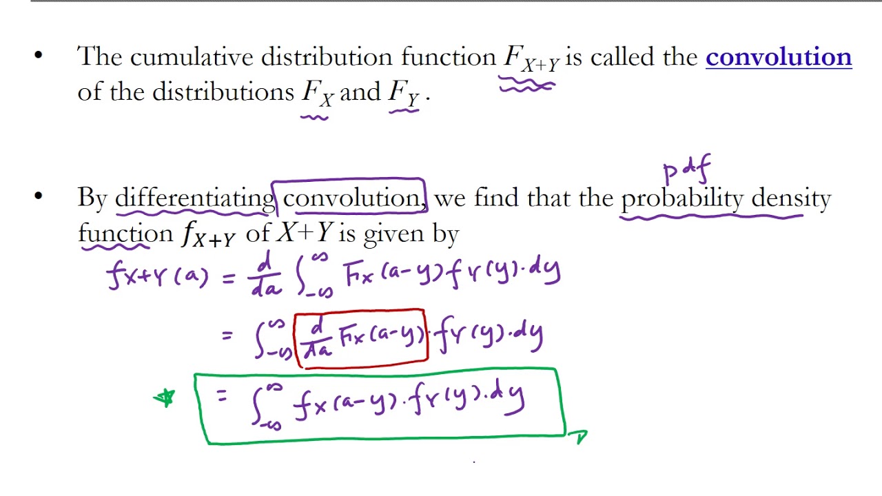 [핵심 확률/통계] 결합확률변수 - Convolution - YouTube