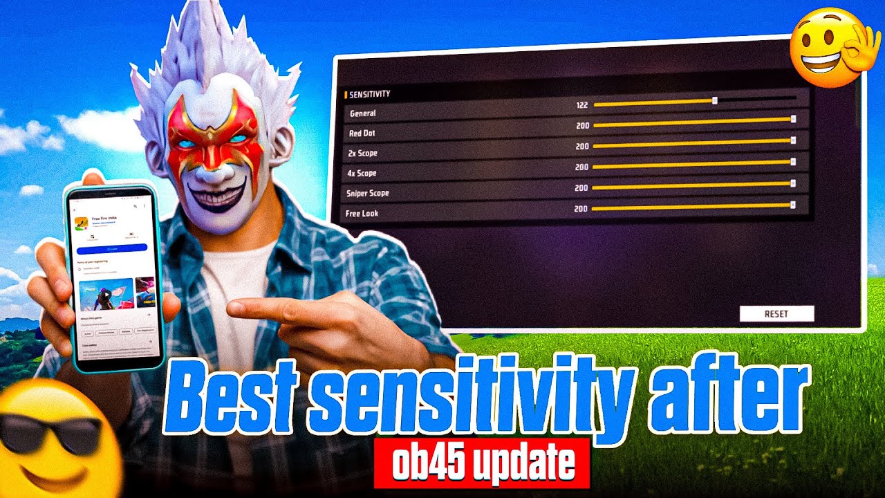 Best Sensitivity Setting For Headshot⚙️ In Free Fire After Update ☠️ ...