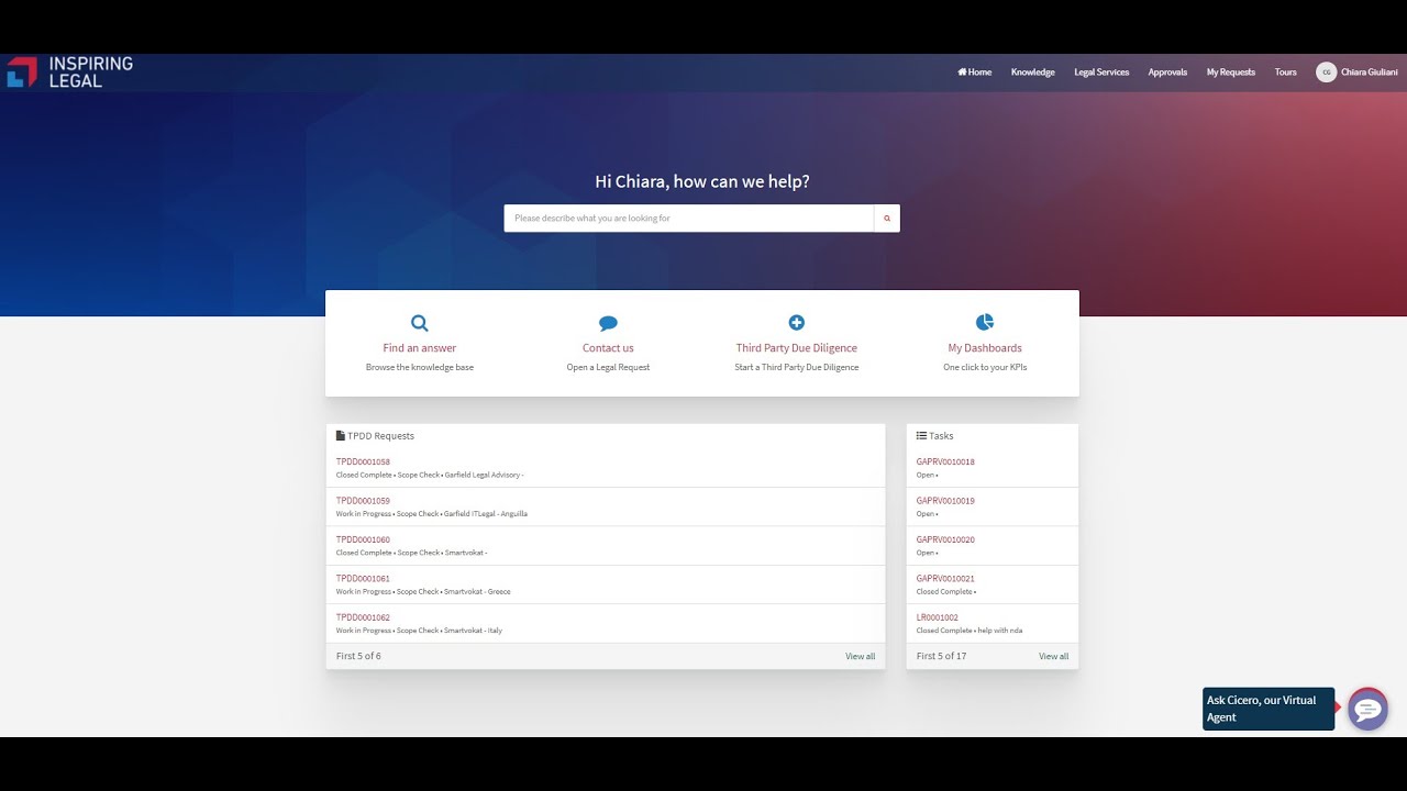 Live: General Legal Request (powered by ServiceNow) - YouTube