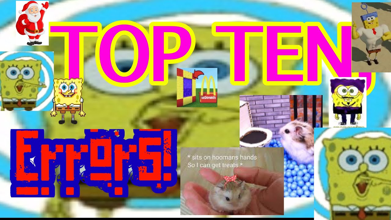 TOP TEN MOST DISTURBING SPONGEBOB ANIMATION ERRORS EVER FOUND - YouTube