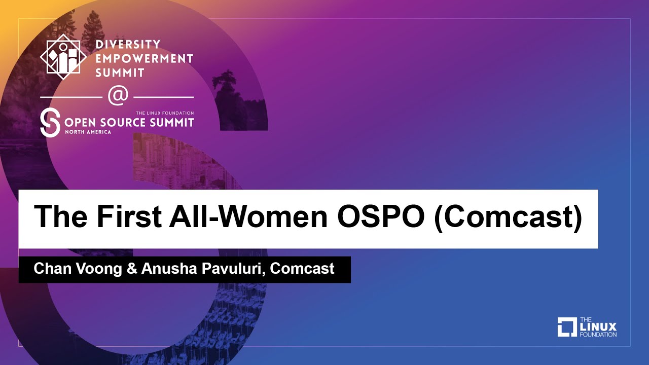 The First All-Women OSPO (Comcast) - Chan Voong & Anusha Pavuluri ...