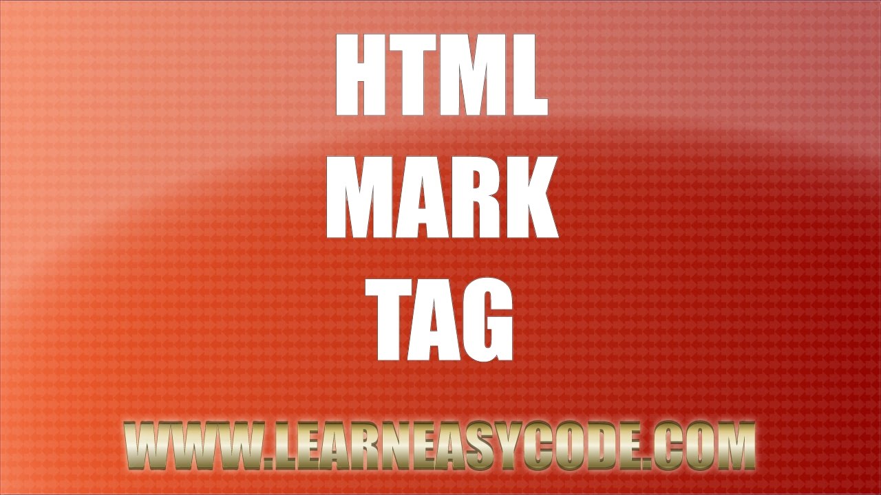 HTML Marked or Highlighted Text - Learn HTML - YouTube