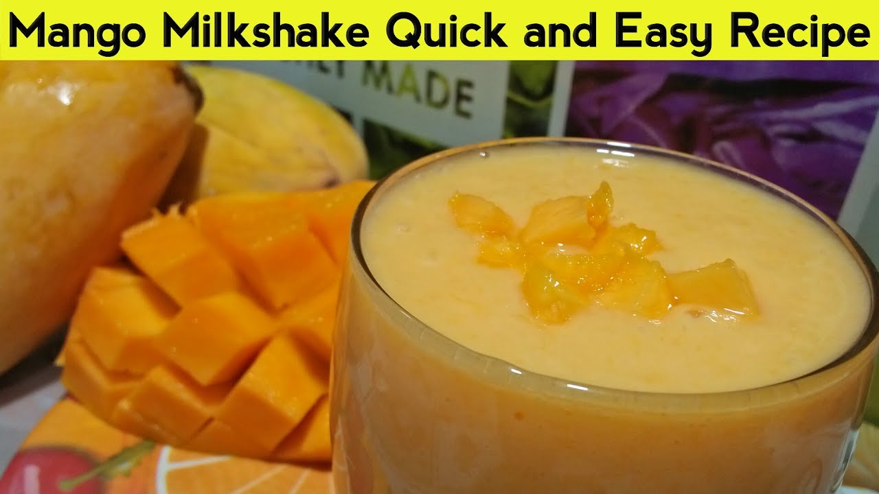 mango milkshake recipe | mango shake recipe | how to make mango ...