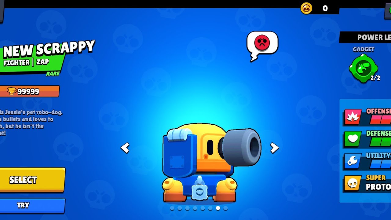 😱 Scrappy Gameplay in Brawl Stars 🤯 #brawlstars #cryingman # ...