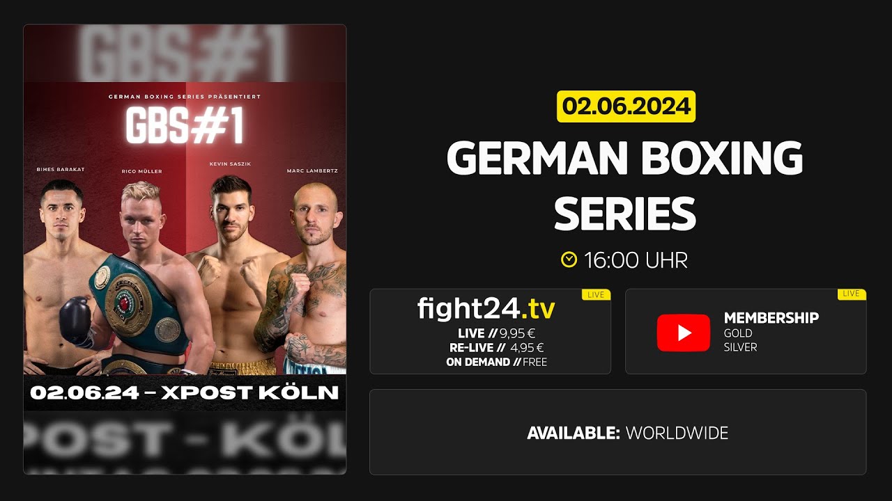 German Boxing Series #1: Livestream - YouTube