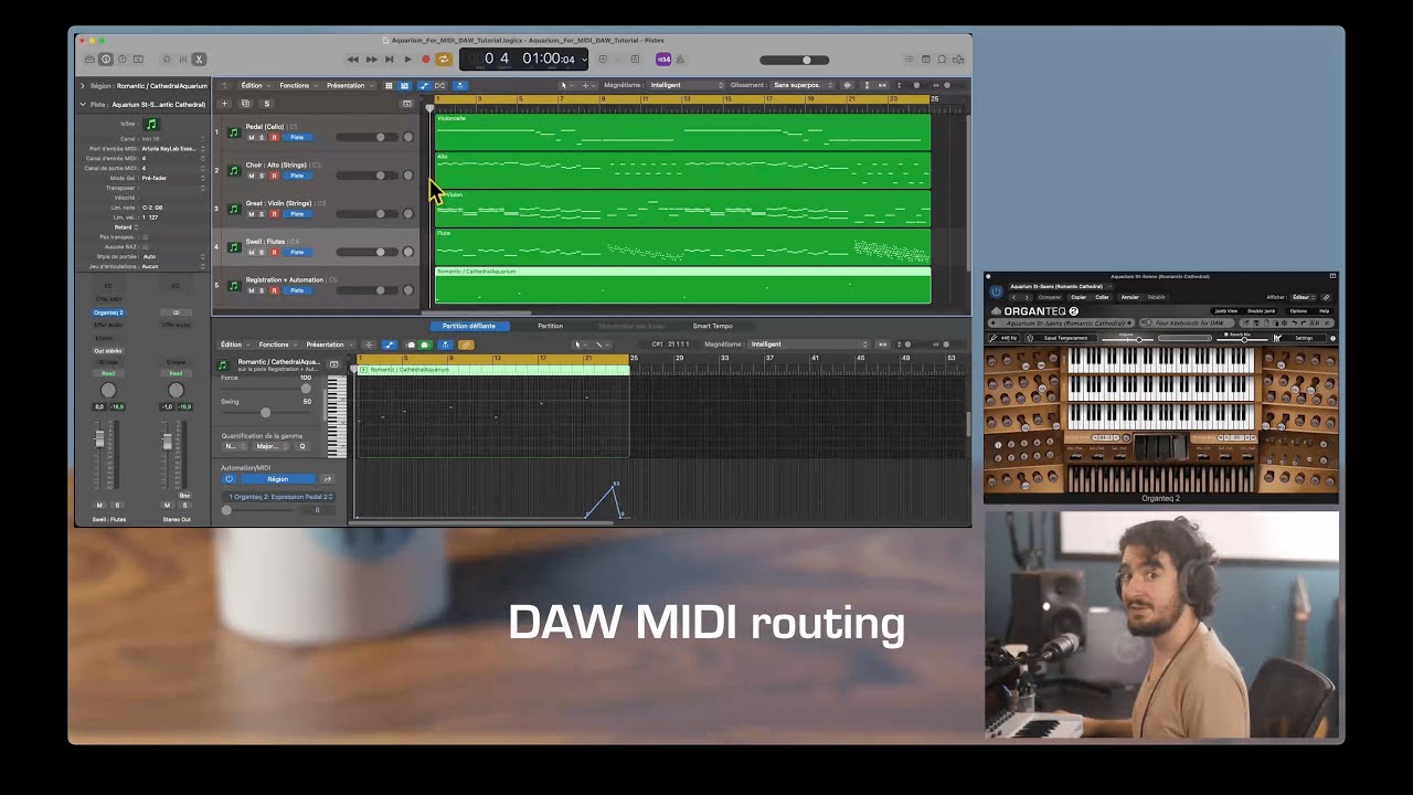 Organteq 2 Tutorial : in a DAW (MIDI action & keyboard mapping) - YouTube