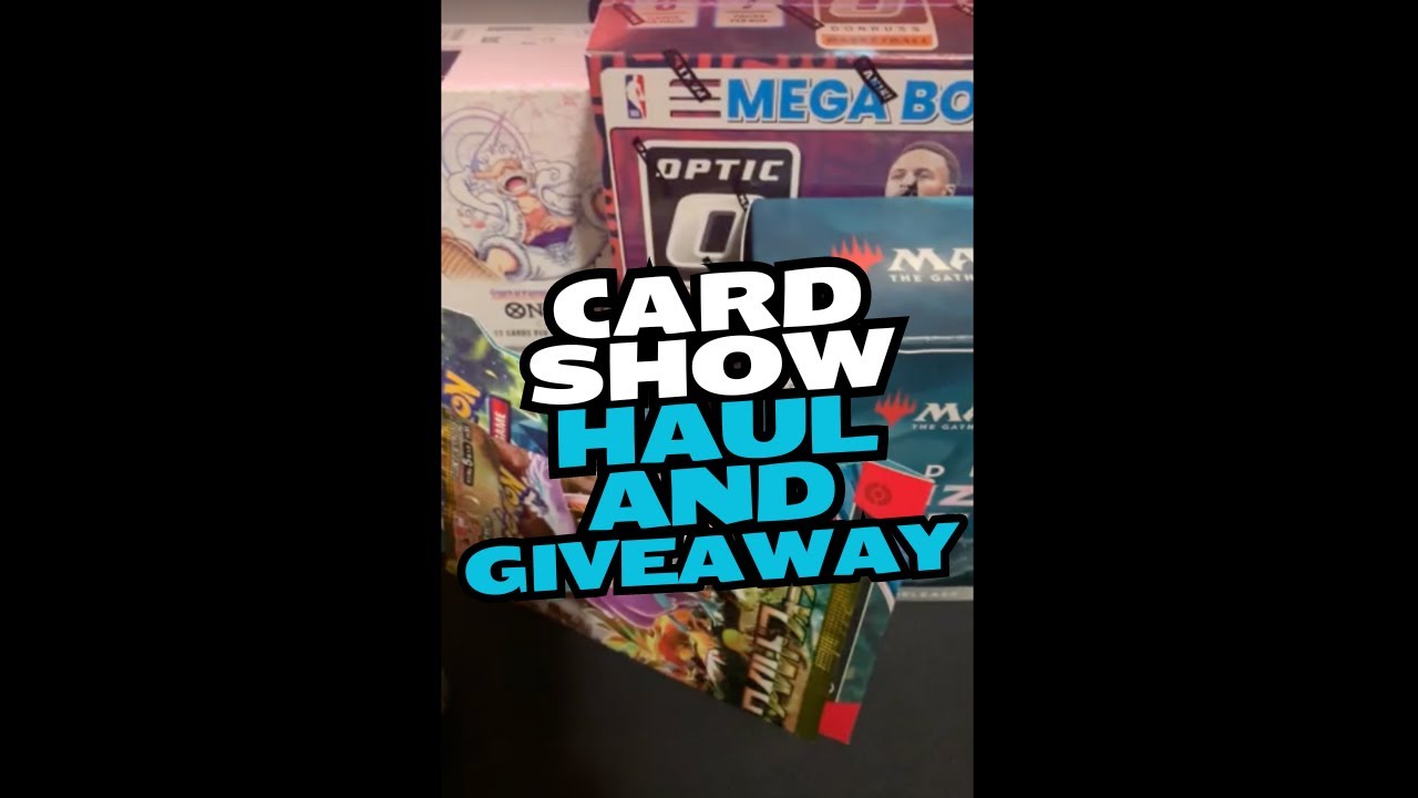 Card show haul and giveaway - YouTube