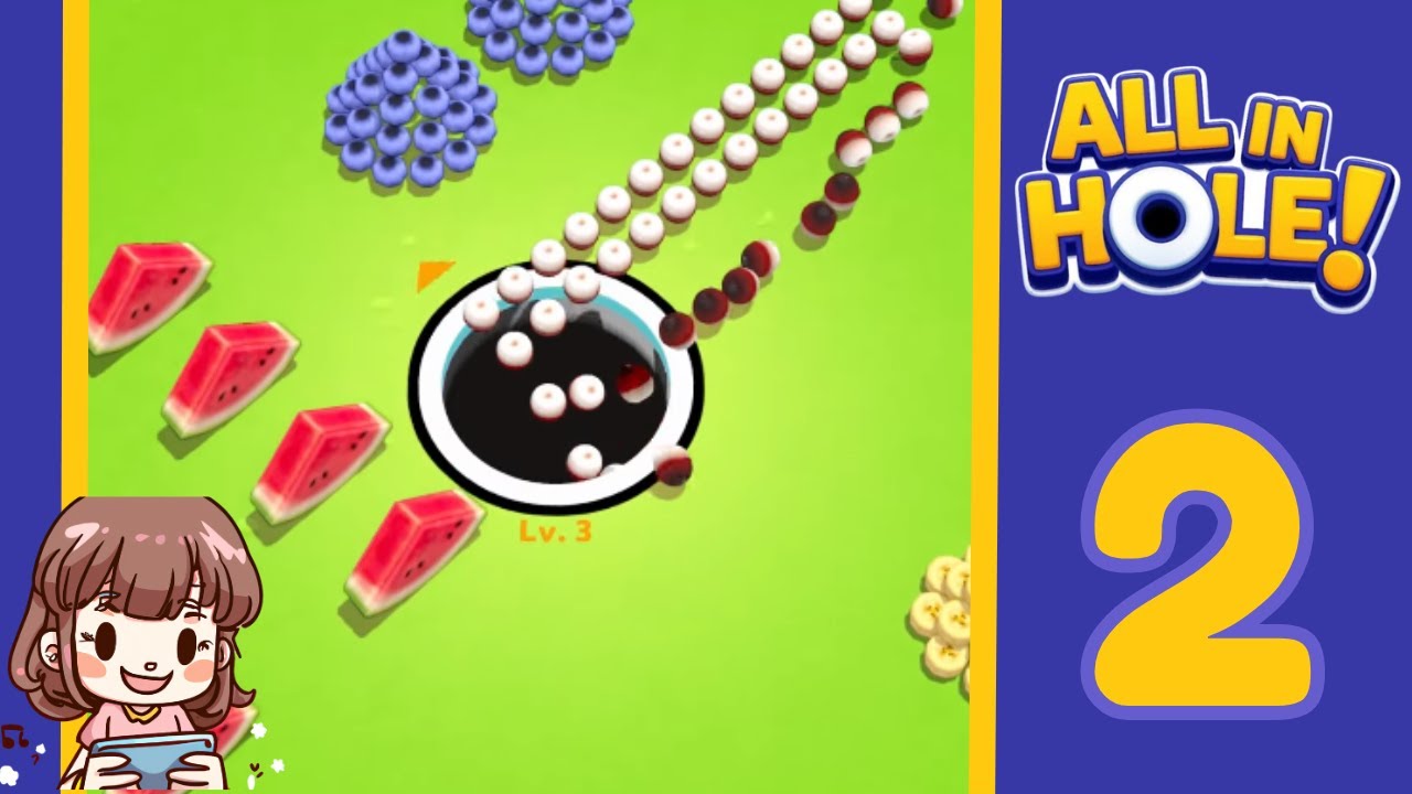 Going Through Hard Level 19 - All In Hole Gameplay Part 2 - YouTube