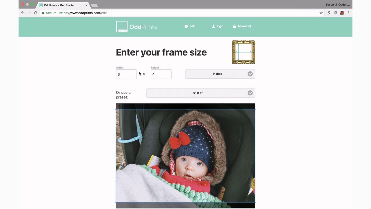 Create a Custom Size Print - YouTube