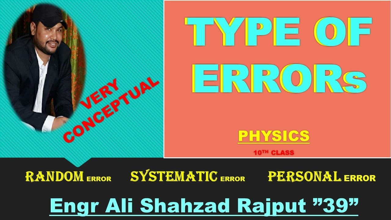 Type of errors |type of errors in physics| |Personal Error| |Random ...