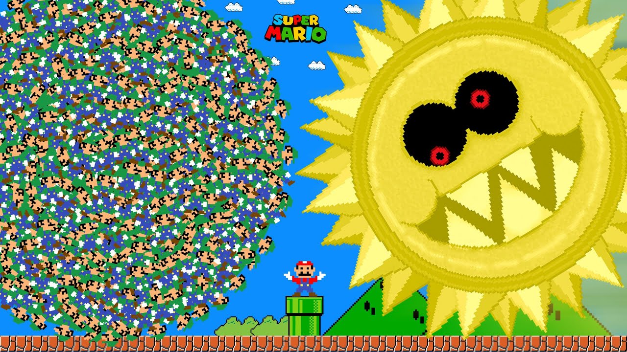 Mario's Mega Luigi vs Mega Grrrol Gold Calamity | Game Animation - YouTube