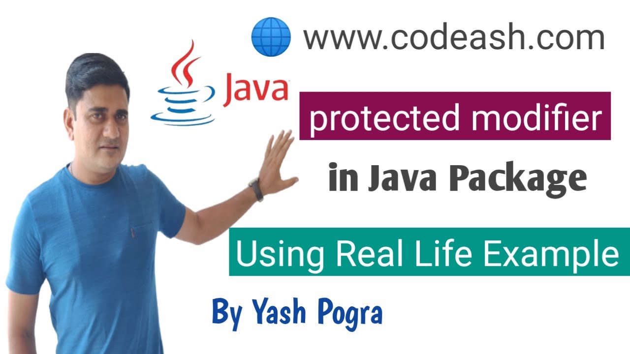 Protected Modifier In Java Protected Modifier In Java Example Youtube