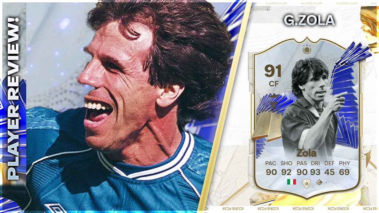 HE'S TOO GOOD!!!! TOTY ICON 91 RATED GIANFRANCO ZOLA PLAYER REVIEW - EA ...