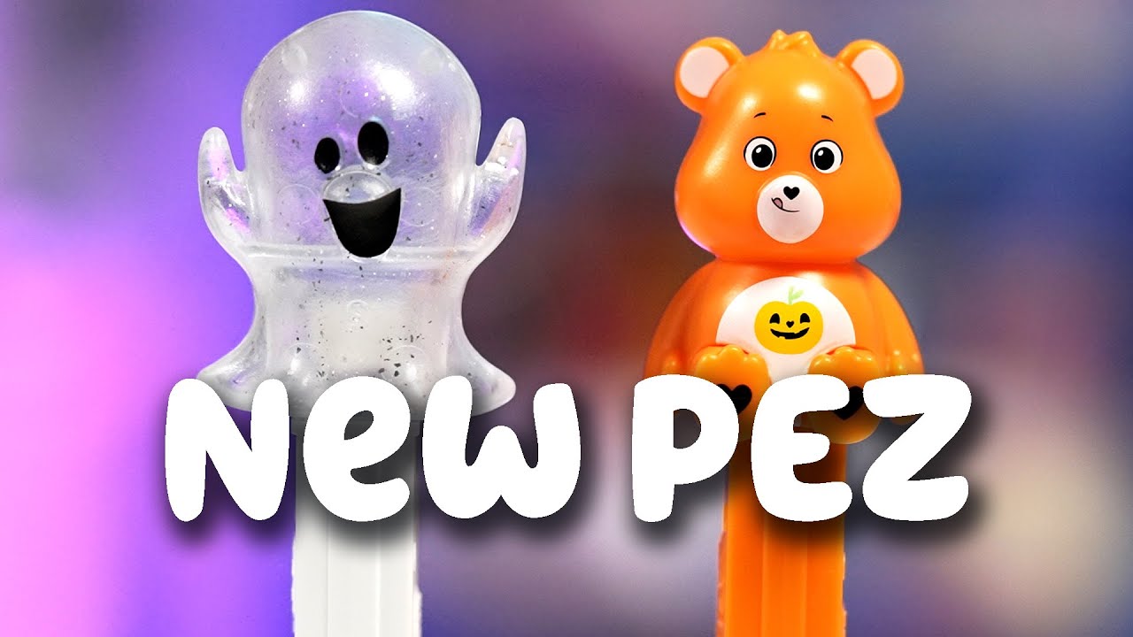 New Halloween PEZ Crystal Ghost & Care Bears PEZ - First Look! - YouTube