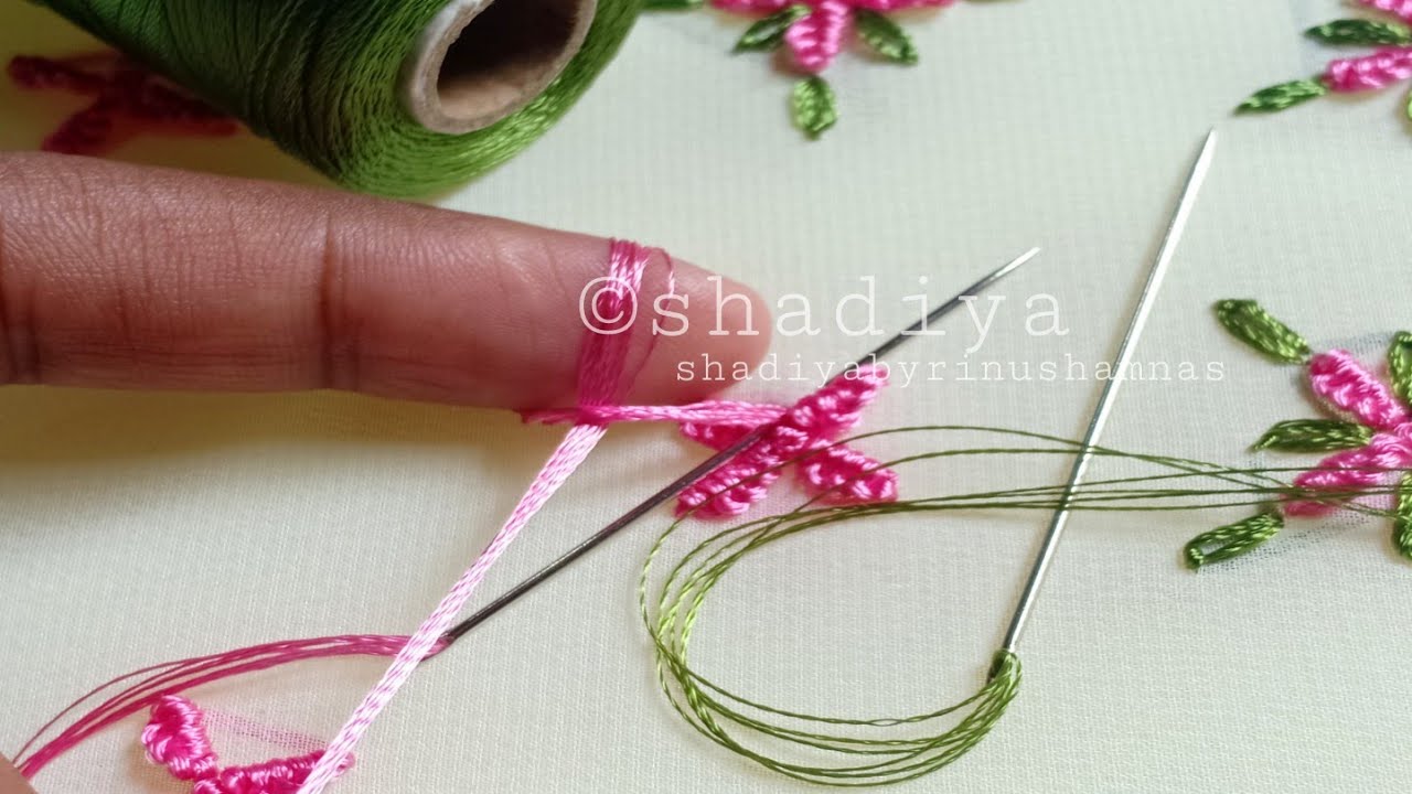 easy all over embroidery design for dress|all over embroidery - YouTube