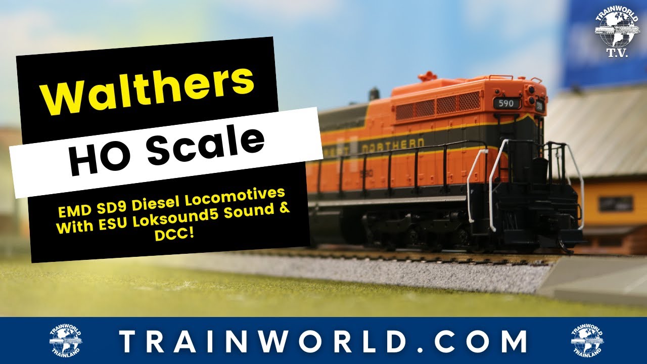 Walthers HO EMD SD9 Diesel Locomotives - YouTube