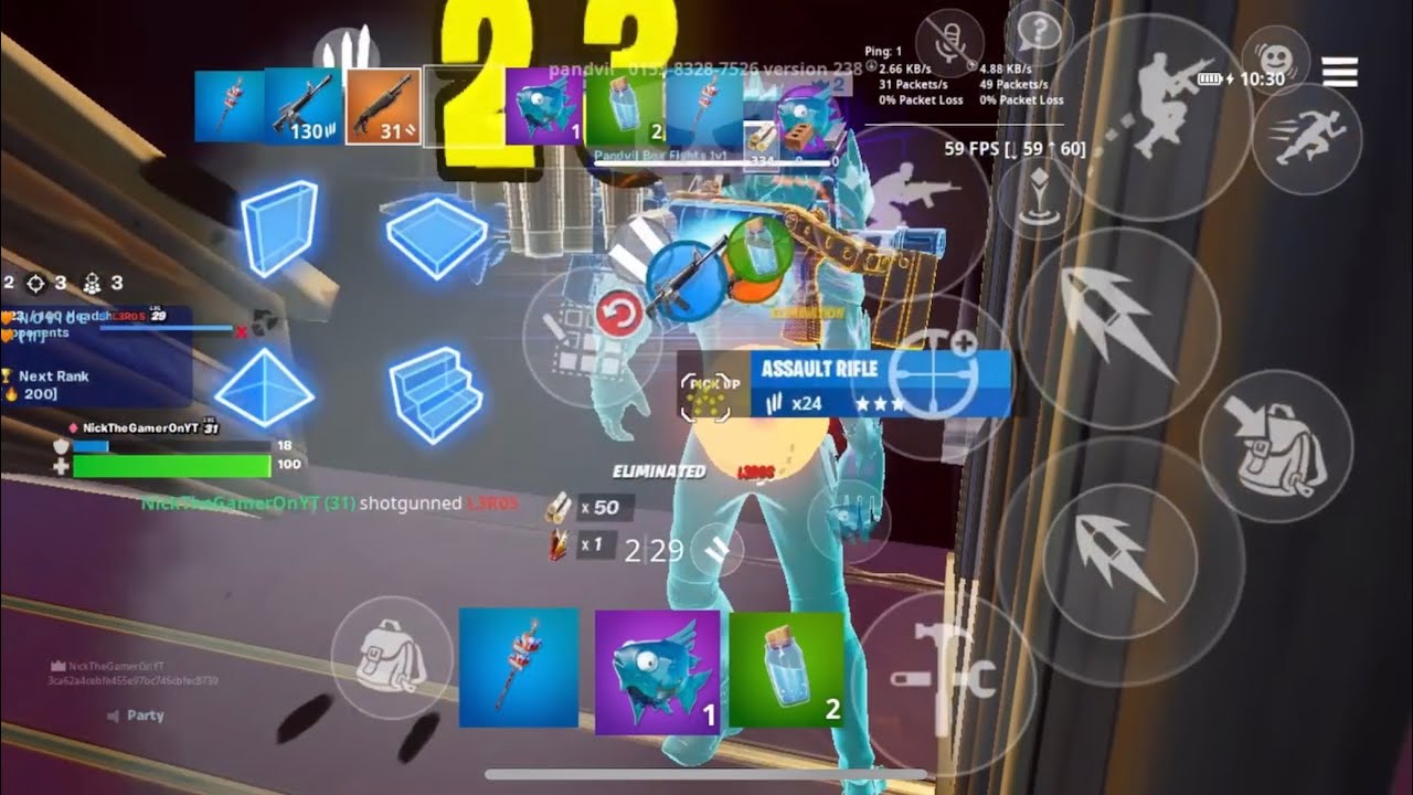 Fortnite Mobile BOXFIGHTS against a PC Sweat!! GeForce Now IOS iPhone ...