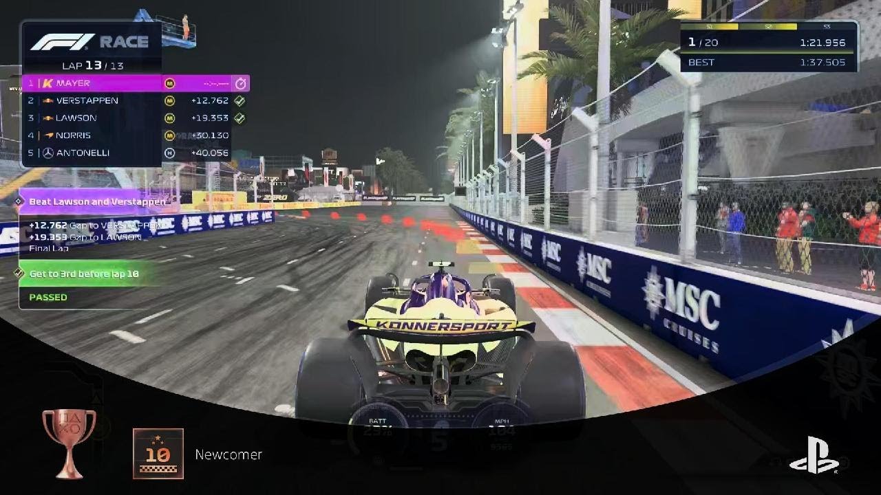 F1 25 newcomer trophy - YouTube