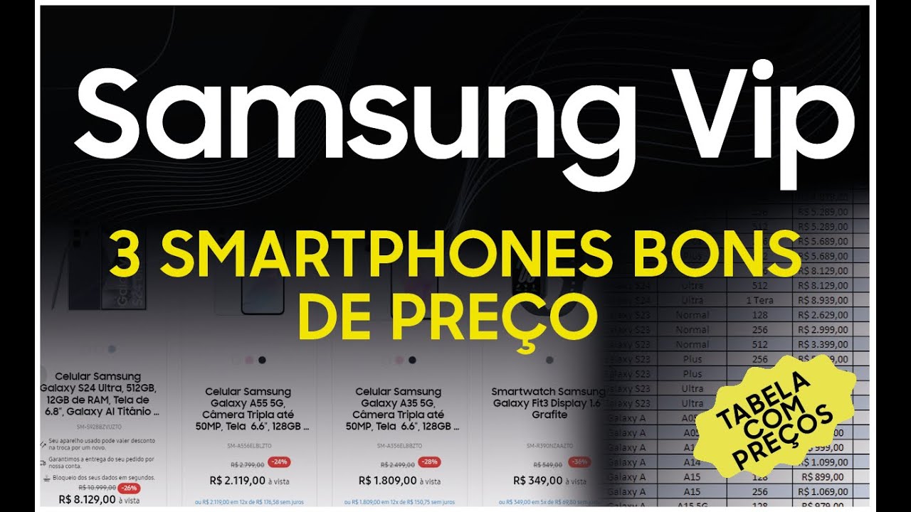 SAMSUNG VIP - TRÊS CELULARES BARATOS E QUE FAZEM VALER A PENA ASSINAR ...