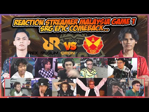 MALAYSIAN STREAMER REACTION..!! SRG EPIC COMEBACK..!! RRQ VS SRG M6!! GAME 1