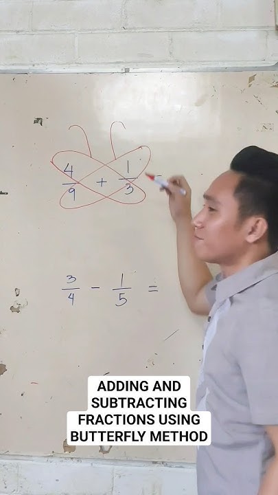 ADDING AND SUBTRACTING FRACTIONS USING BUTTERFLY METHOD #math # ...