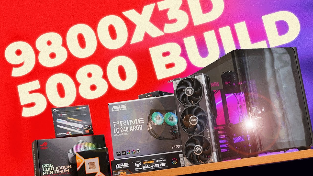 ASUS RTX 5080 TUF + 9800X3D PC Build - YouTube