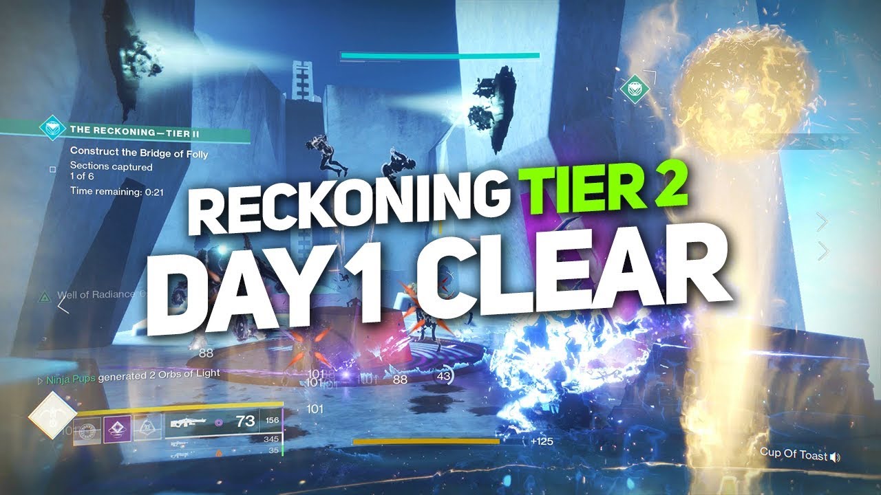 Destiny 2: Tier 2 Reckoning Day 1 Clear (Insane Chaos!) - YouTube