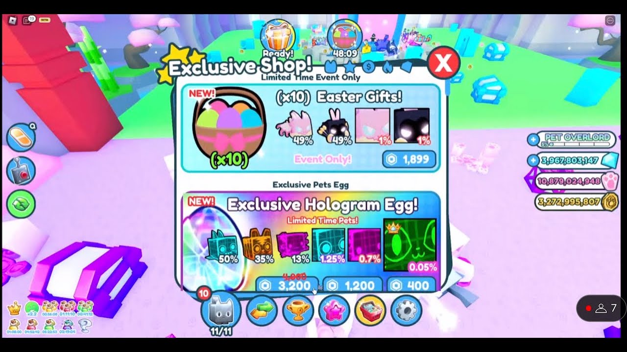 HATCHED A HUGE EASTER AGONY IN PET SIMULATOR #roblox #psx #petsimulator ...
