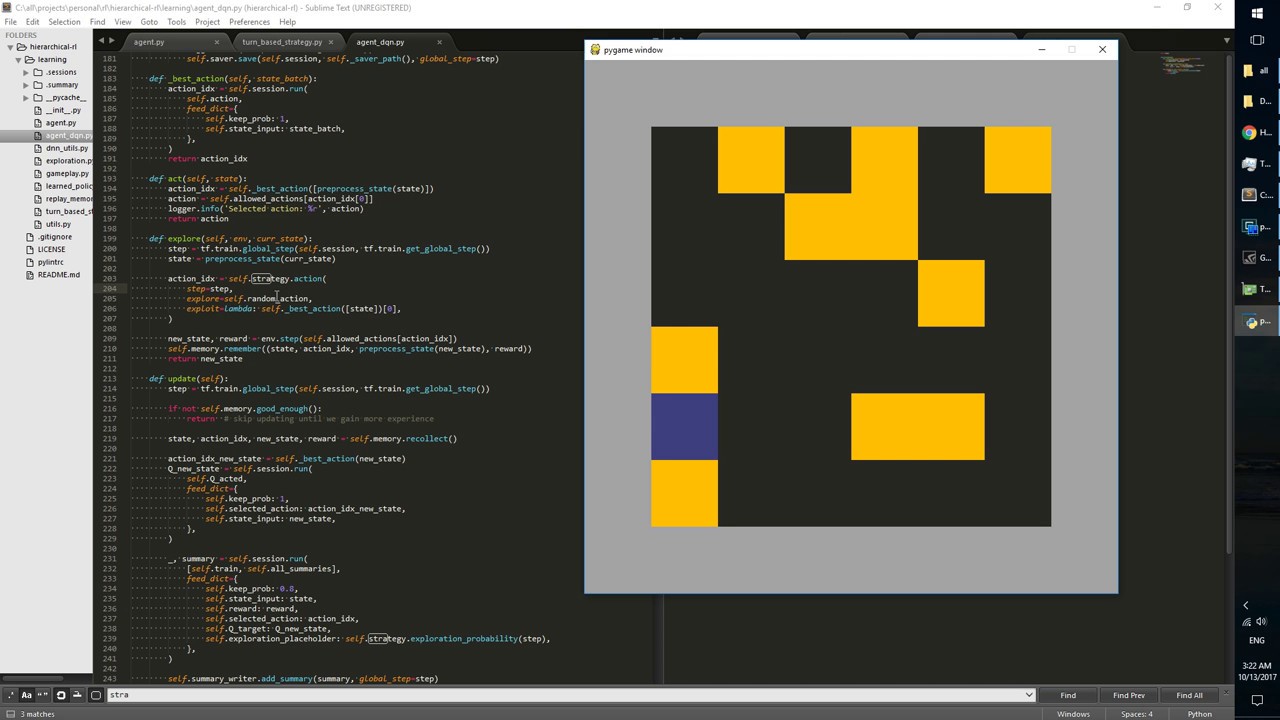 DQN in a gridworld - YouTube