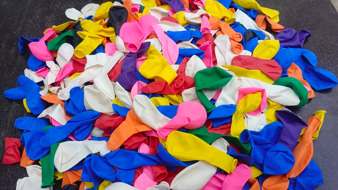 100k Colourful Mini Balloons || Satisfying Unboxing Asmrsoundvideo w ...
